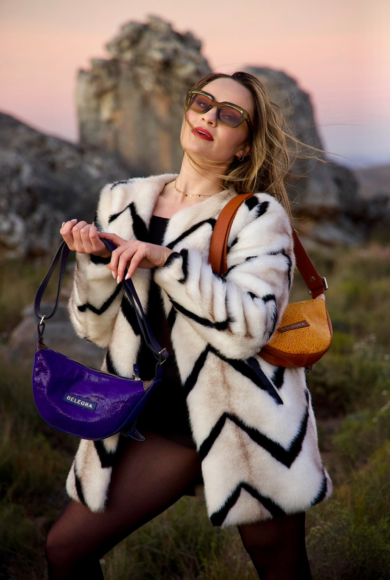 Echo Sling: Nguni Pink – Belegra