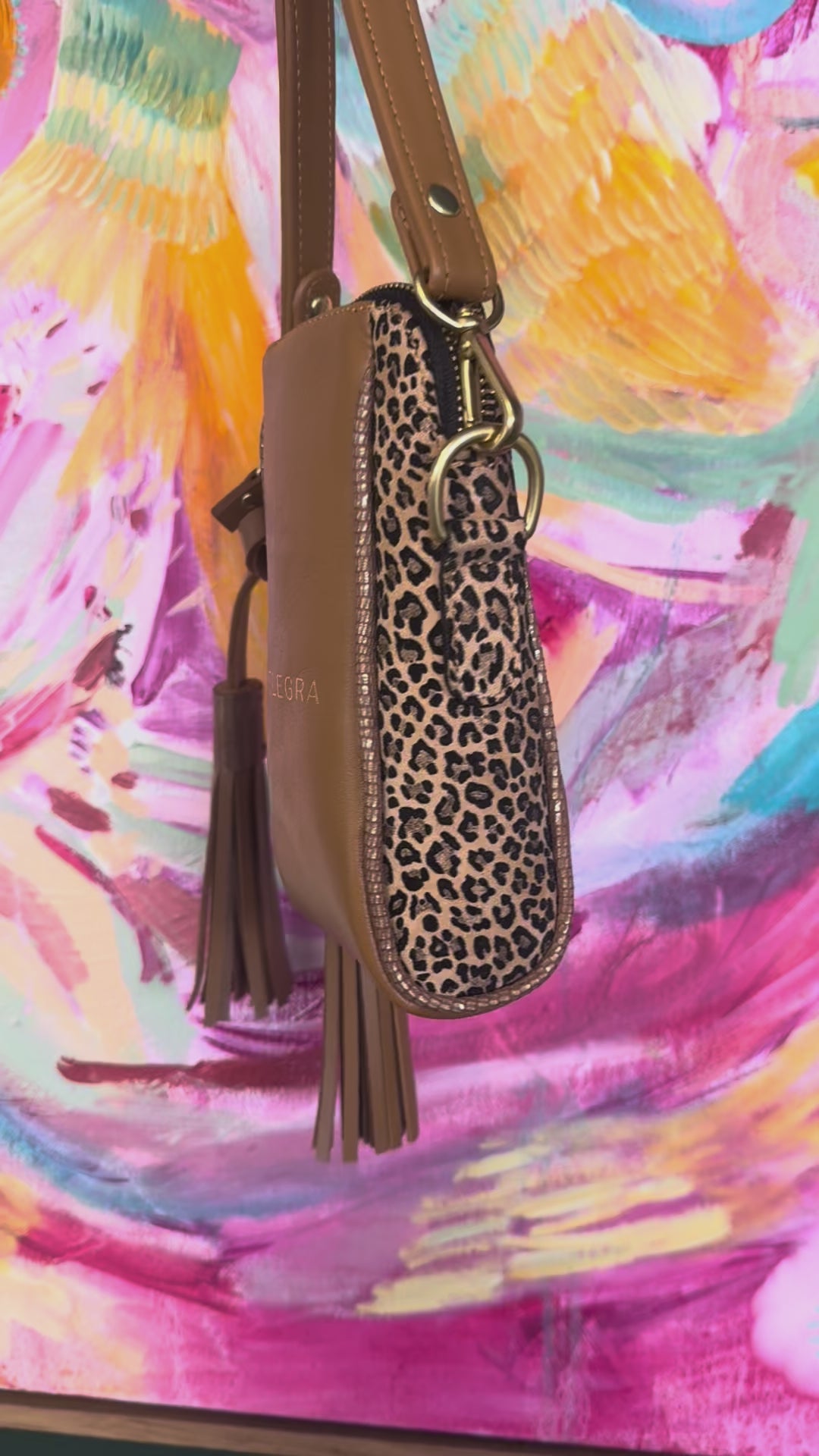 Crossbody Pouch Biscotti Leopard – Belegra